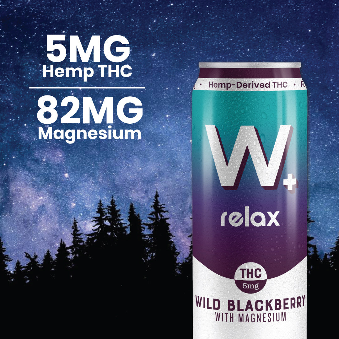 Wild Blackberry THC Sparkling Water with Magnesium – Weller